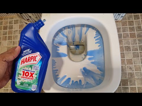 How to Use Harpic Toilet Cleaner Liquid | Ultimate Toilet Cleaning Hack using Harpic toilet cleaner