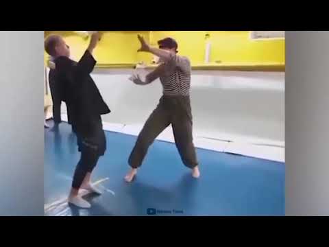 Two men fighting meme template