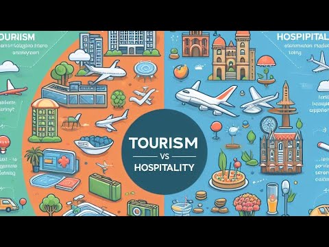 difference between tourism and hospitality