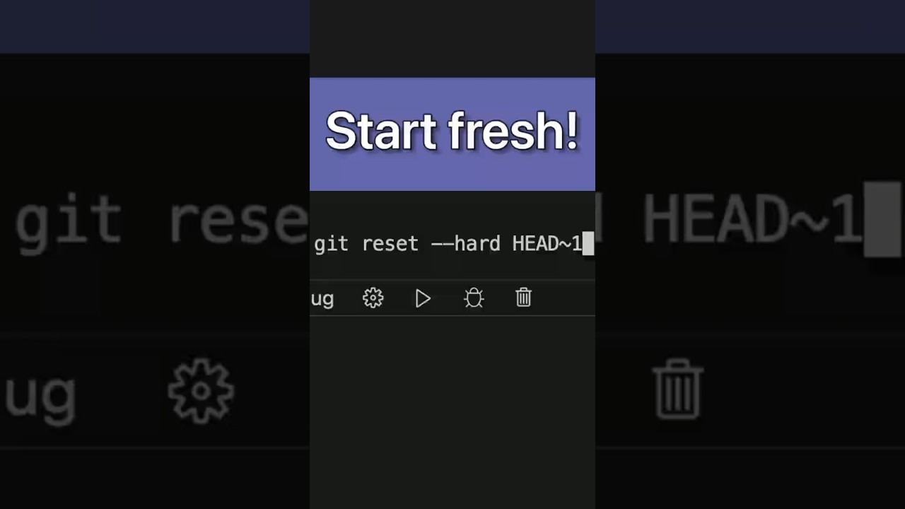 Use This Powerful Git Command To Start Fresh!