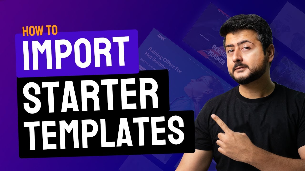 Import Complete Website from Starter Template