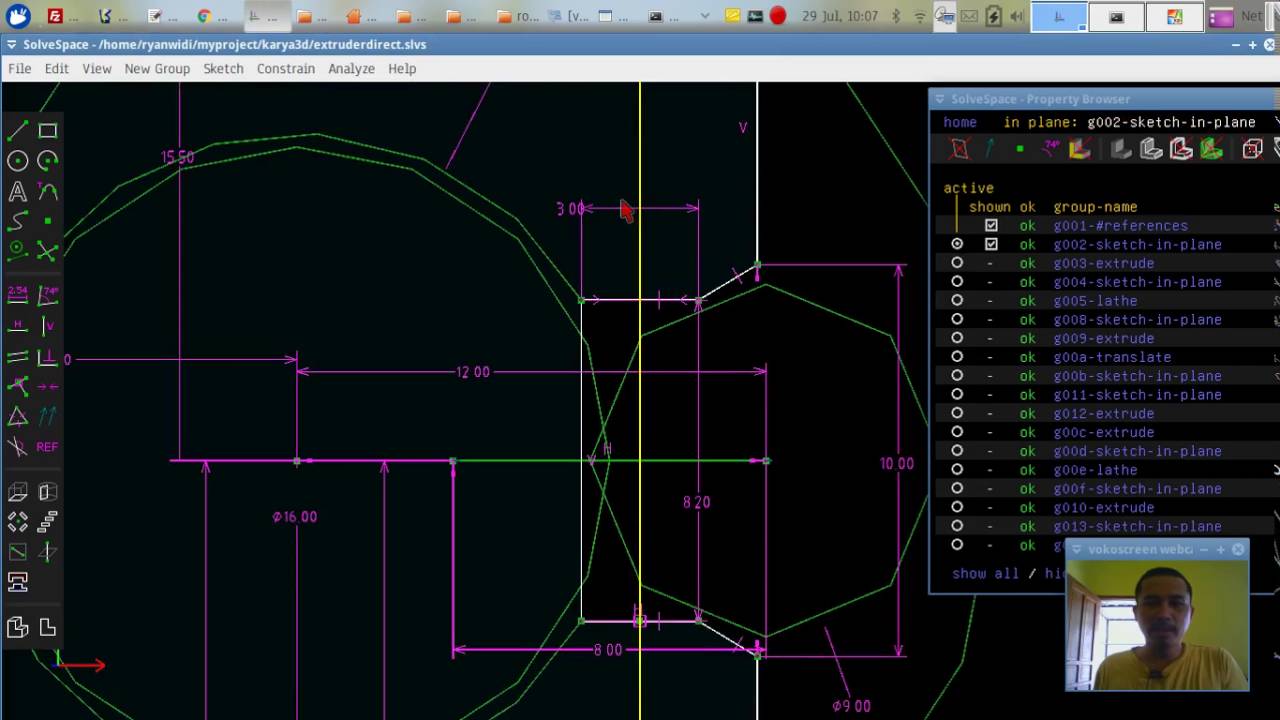 Karya3D open source design github dan solvespace