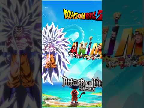 Goku infinity ♾️ vs all anime attack on Titan and DBZ #dbz #aot #anime #dbs