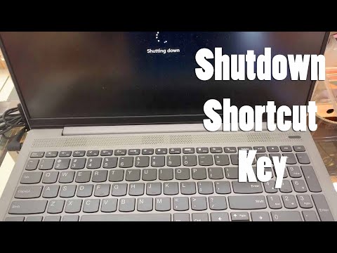 How To Shutdown Lenovo Laptop Using Keyboards || Shutdown Shortcut Key in Windows 10 #shutdown