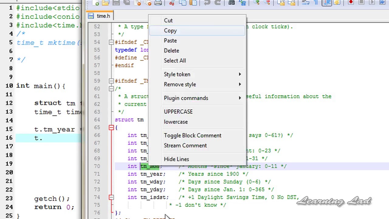 81   C Programming Language Video Tutorials for Beginners   mktime Function