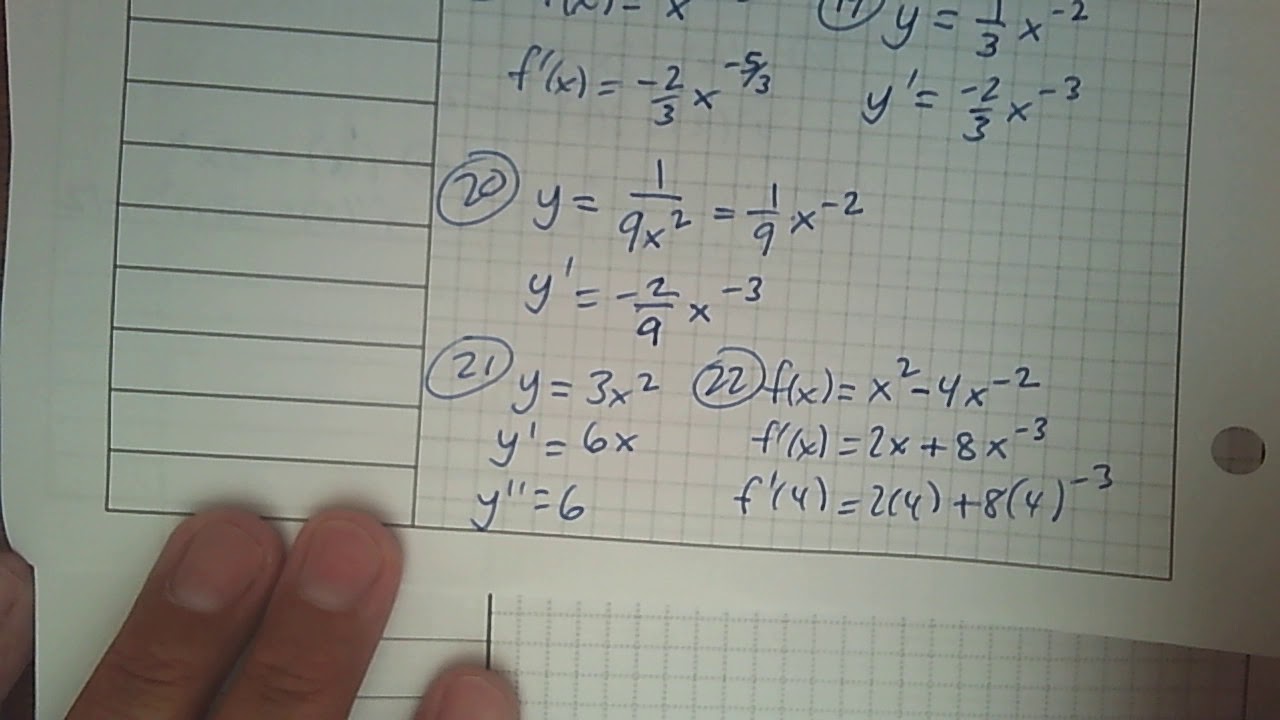 Calculus Assignment 2-5 Solutions