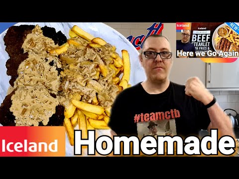I made My Own Steaklet and Chips with Peppercorn Sauce | Iceland Copycat Recipe