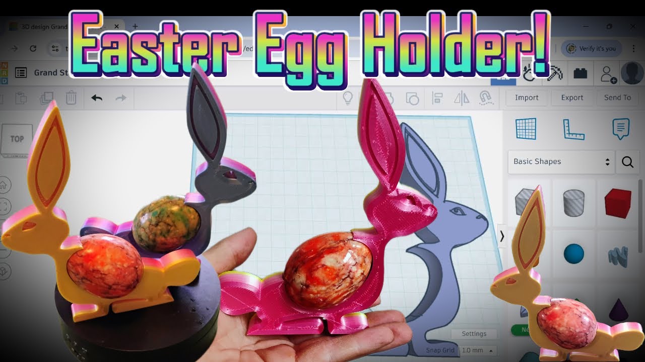 Tinkercad Design Tutorial! Easter Egg Holders! 3D Modeling!