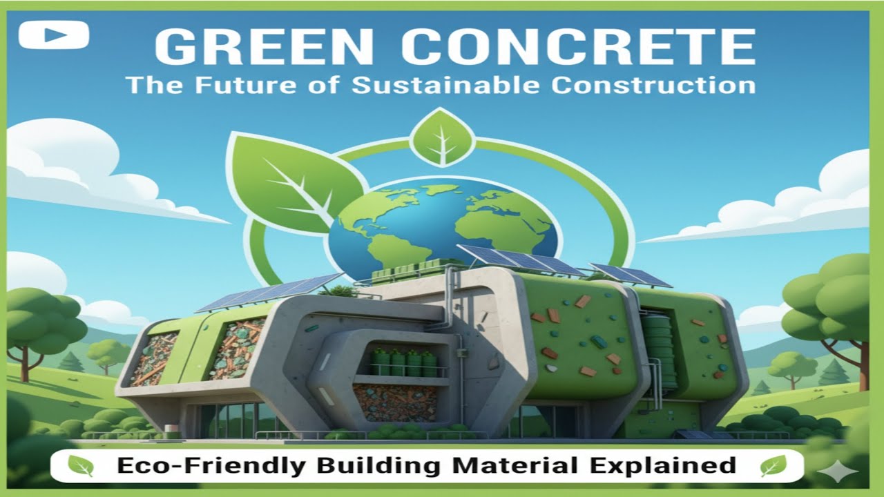 Green Concrete – The Future of Sustainable Construction | Eco-Friendly Building Material Explained