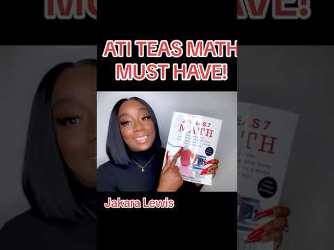 ATI TEAS TEST MUST HAVE! #atiteas #teastest #jakaralewis #atiteasmath #prenursing #futurenurse