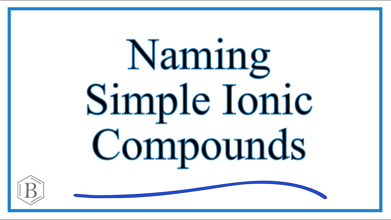 Naming Simple Ionic Compounds