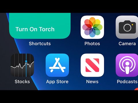 How To Turn On Torch Direct From Homescreen On Your iPhone Using Shortcuts App