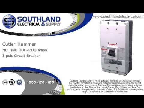 Eaton Cutler Hammer HND3800T32W, 800 Amps, 600 Vac, 3 Pole Circuit Breaker