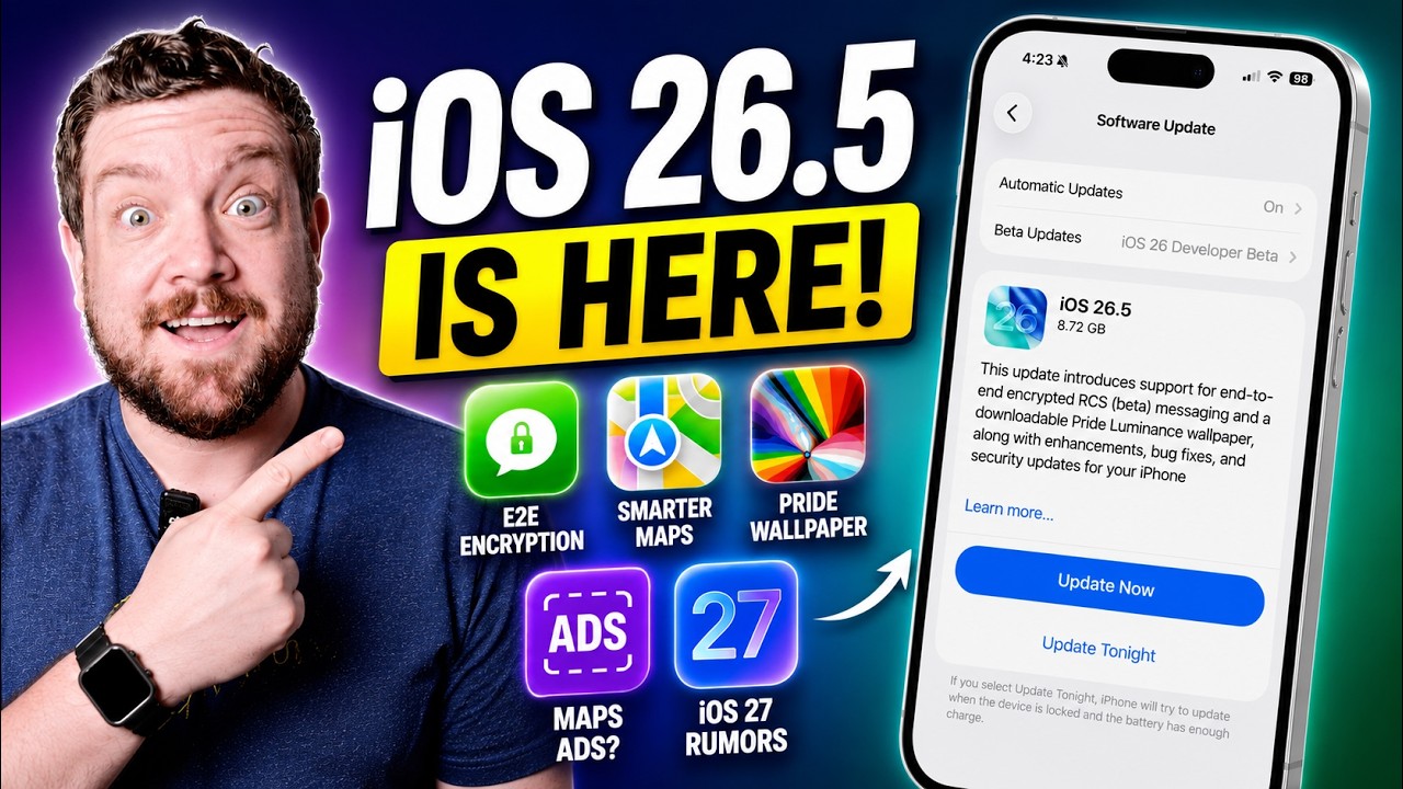 Apple JUST Released iOS 26.5! Here's What's NEW!