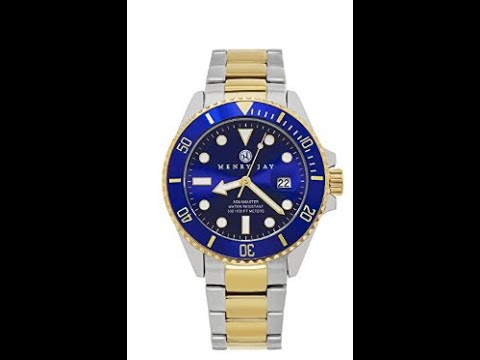 Henry Jay Mens 23K Gold Plated Two Tone Stainless Steel - Henry Jay Watch Review