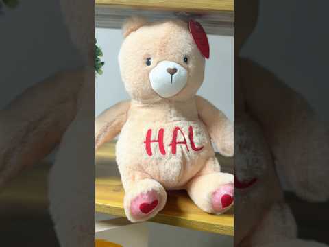 Heat Transfer Vinyl on Difficult Surfaces like a Stuffed Bear ✨🙌🏼 #HTV #cricutideas #craftvinyl