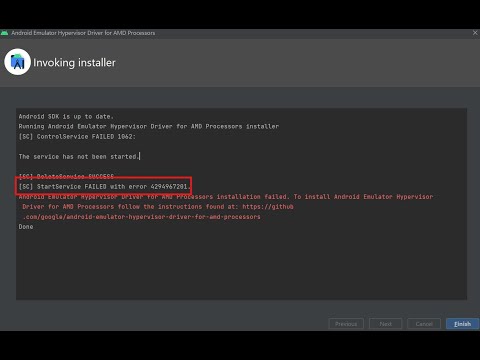How to fix StartService FAILED with error 4294967201 AMD in Windows 11