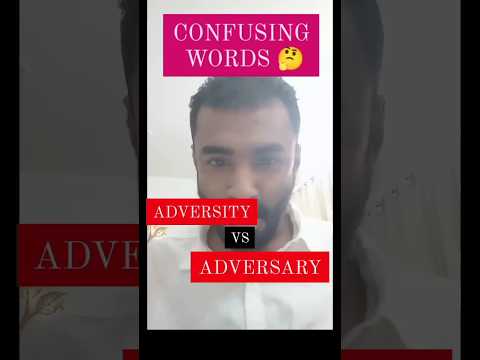 Confusing Words 🤯 Adversary vs Adversity #ielts #vocabulary