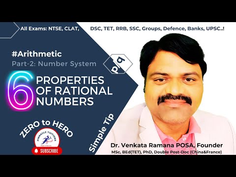 Properties of Rational Numbers|Easy Tip| in Telugu