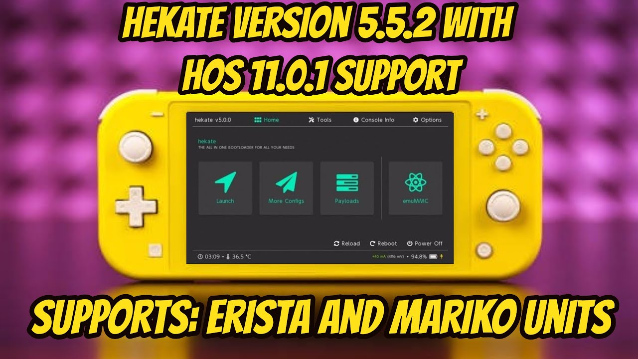 New hekate CTCaer mod v5.5.2 For Nintendo Switch