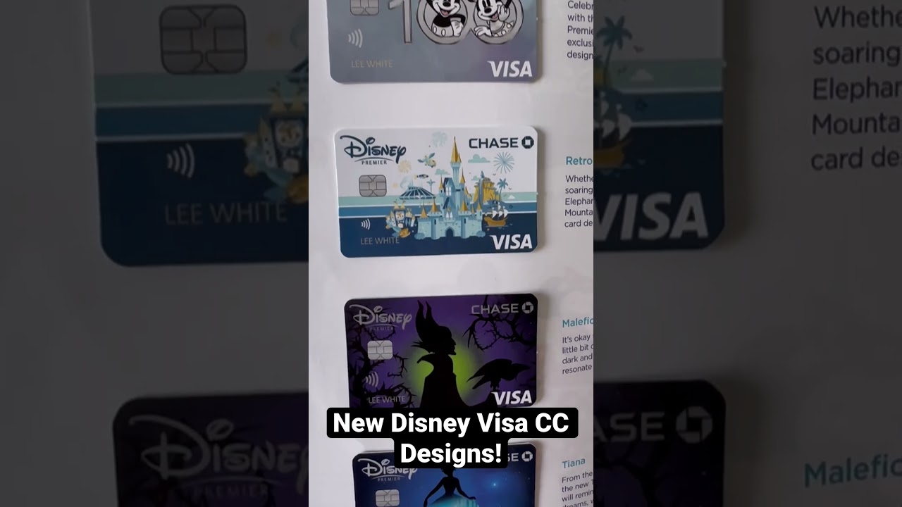New Disney Visa Credit Card Designs!