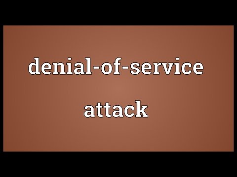 Denial-of-service attack Meaning
