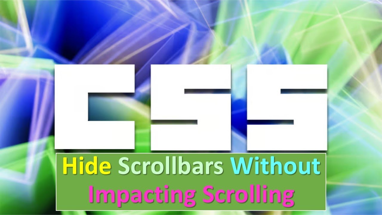 How to Hide Scrollbars in CSS Without Affecting Scrolling | Quick & Easy Tutorial