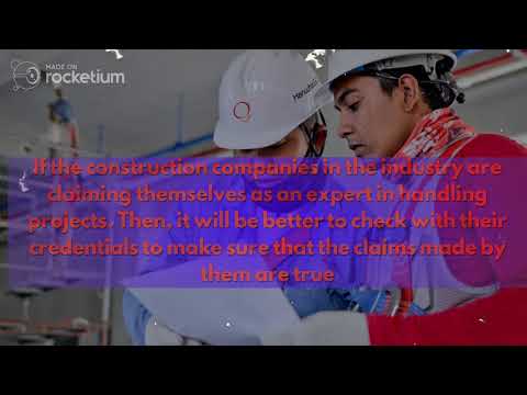 Tips for hiring a construction company