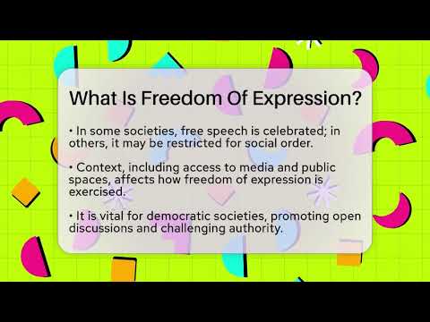 What Is Freedom Of Expression? - Anthropology Insights