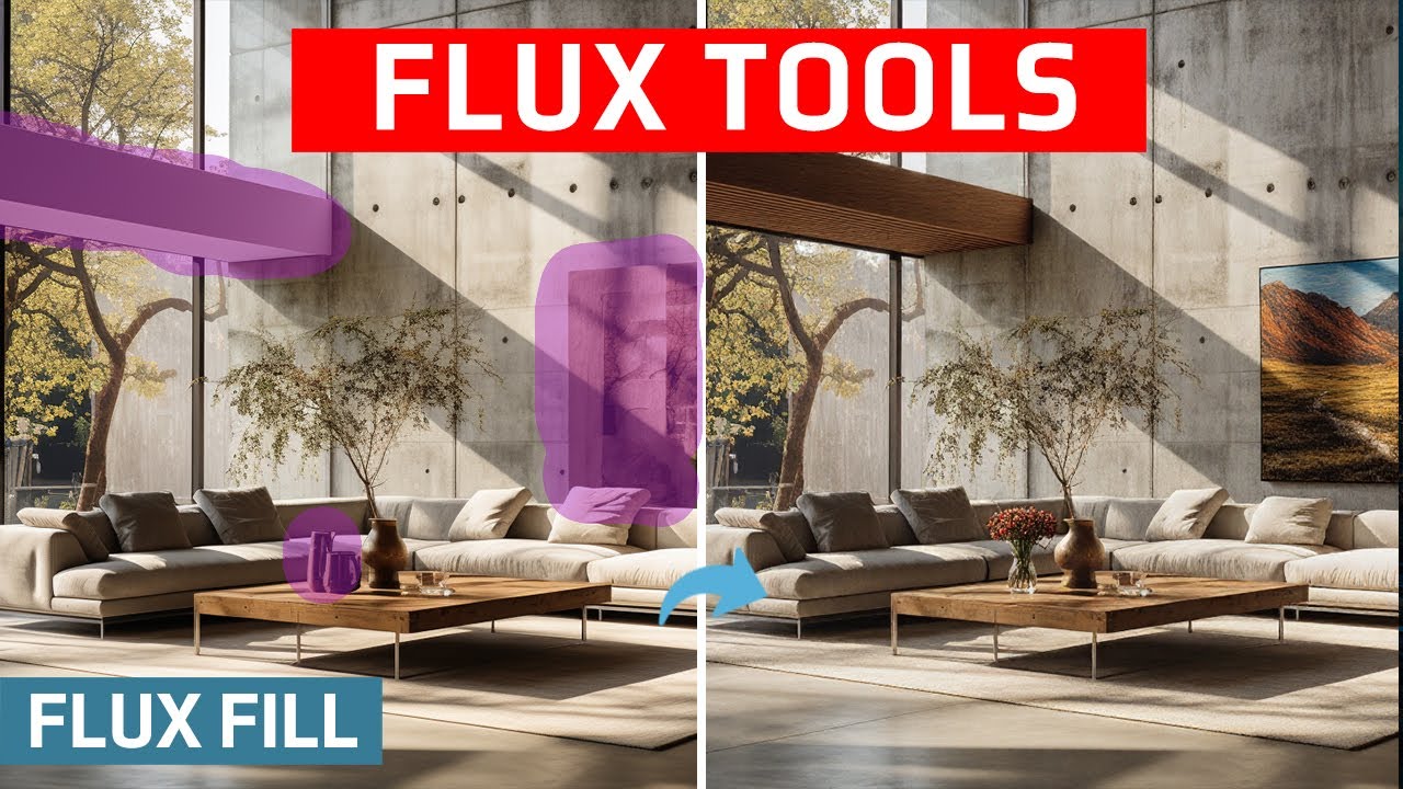 Flux Tools: AI In-painting and Expand (FREE Photoshop generative expand Alternative)