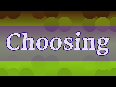 CHOOSING pronunciation • How to pronounce CHOOSING