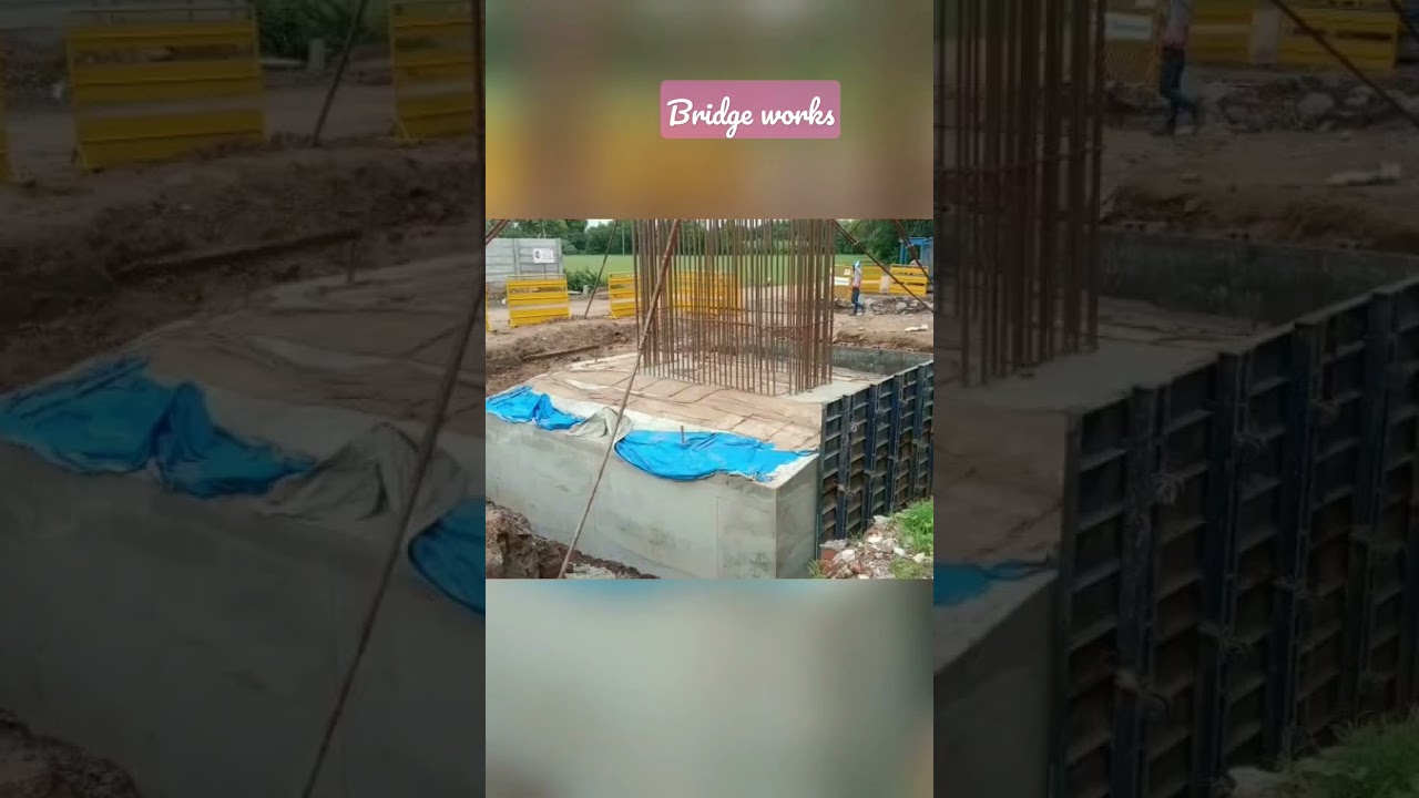 Bridge pile cap and pier works|#subscribe kare #channel ko#more #ytshorts#viral#video#civilengineer