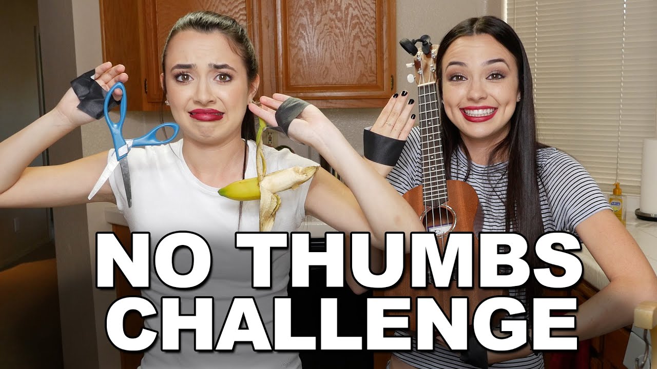 NO THUMBS CHALLENGE - Merrell Twins