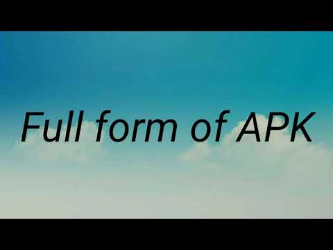Full form of APK.