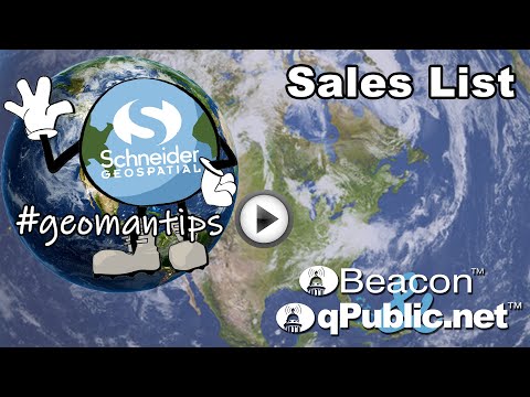 #geomantips: Sales List