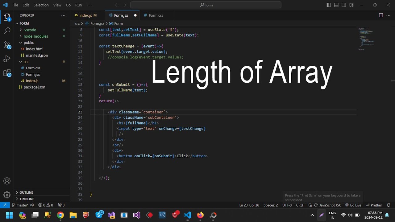 Java Program to print the number of elements present in an array in Java using Visual Studio Code