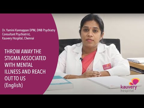 Throw away the stigma associated with mental illness and reach out to us