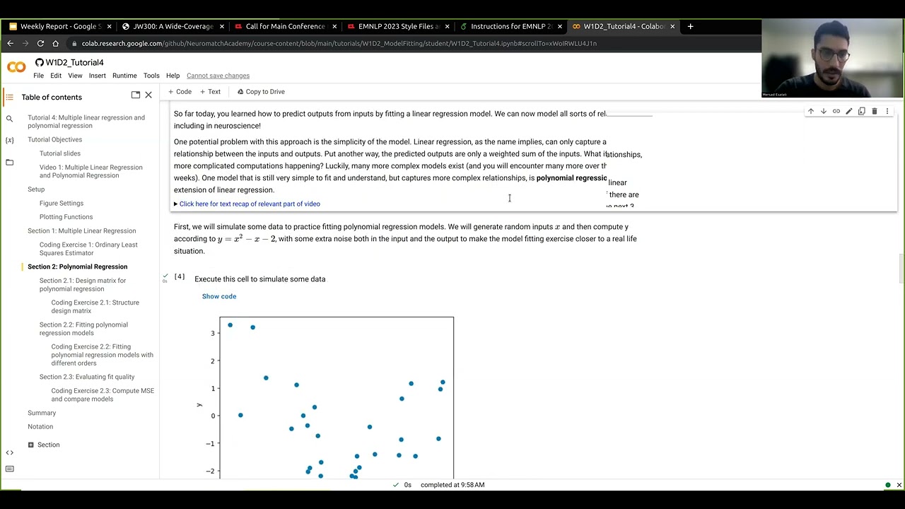 Neuromatch Academy 2023 TA Application   Polynomial Regression