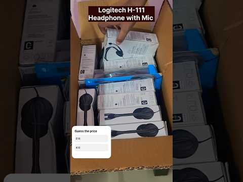 Logitech H111 Wired On Ear Headphones With Mic Black