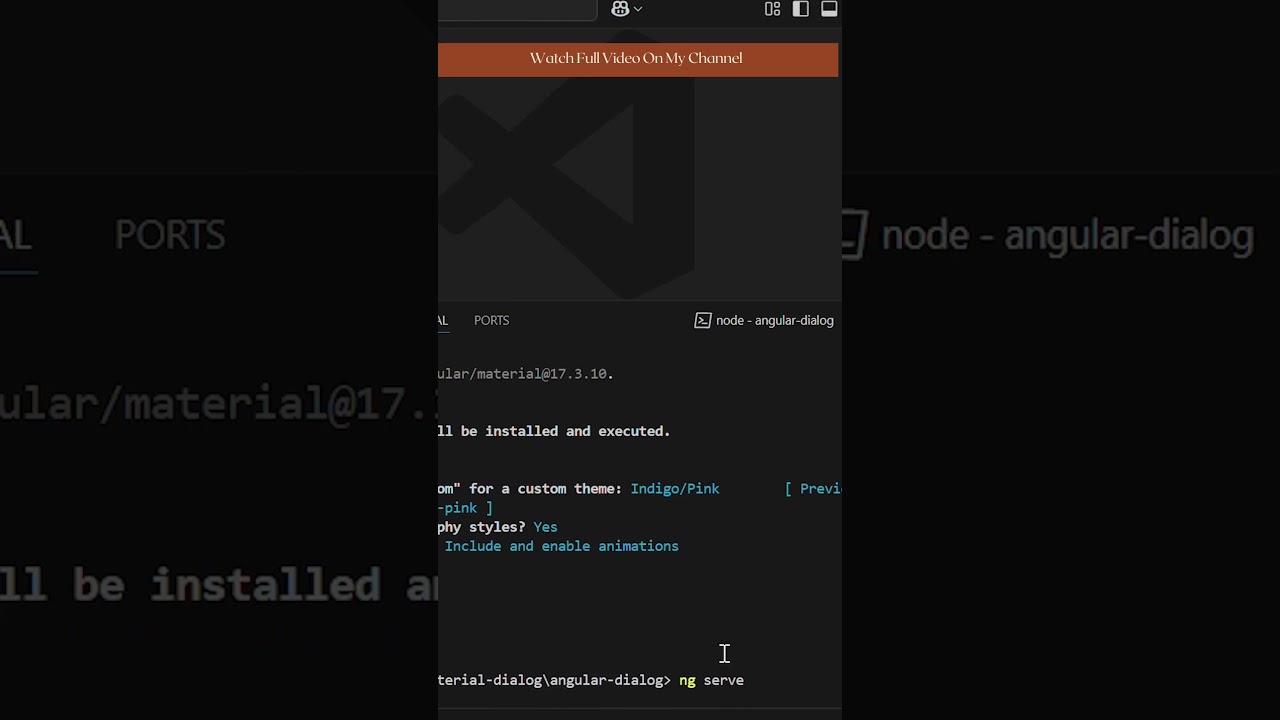 Angular Material Dialog in Angular 18