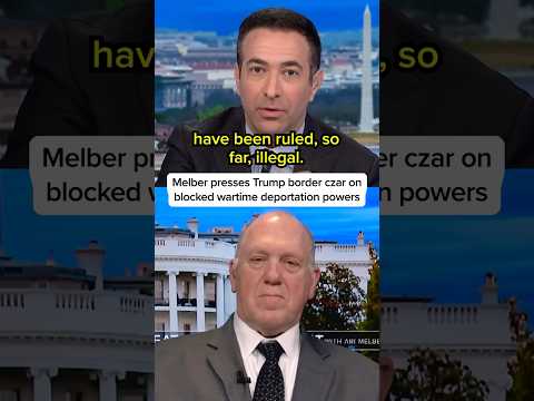 Melber presses Trump border czar on blocked wartime deportation powers