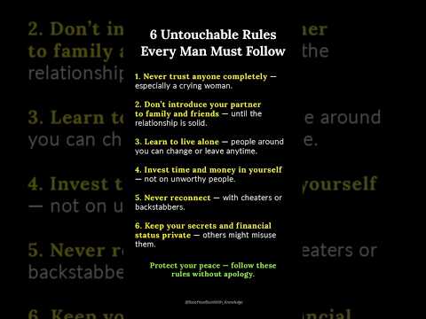 6 Savage Rules Every Real Man Follows (No Mercy, No Apology)