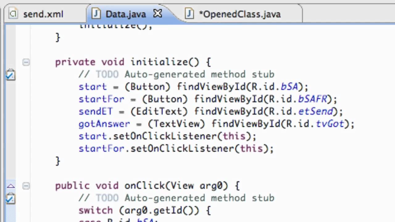 Android Application Development Tutorial - 49 - StartActivityForResult setup