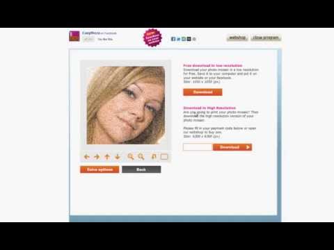 EasyMoza photo mosaic - Free online Photo Mosaic Maker