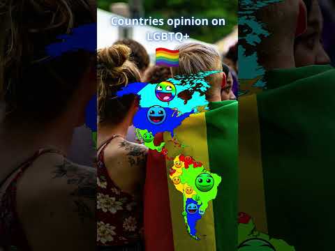 America's opinion on LGBTQ+ #lgbt #america #map #shorts