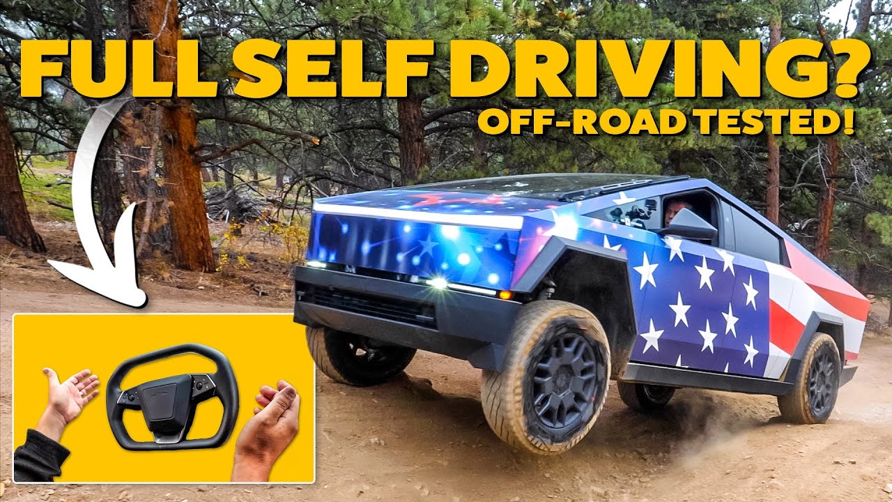 Tesla Cybertruck Goes Off-Roading, Does FSD Really Work in the Middle ...