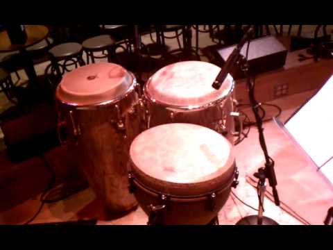 Jake Jamieson's Percussion Set-up for show at Yoshi's