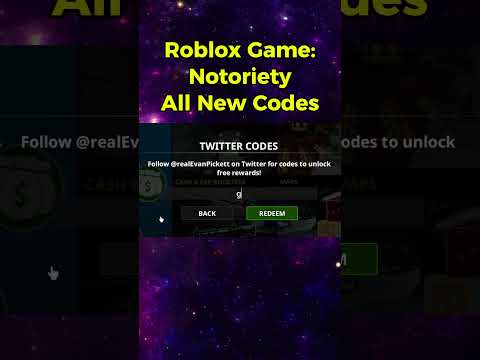 Roblox Notoriety Codes 2024