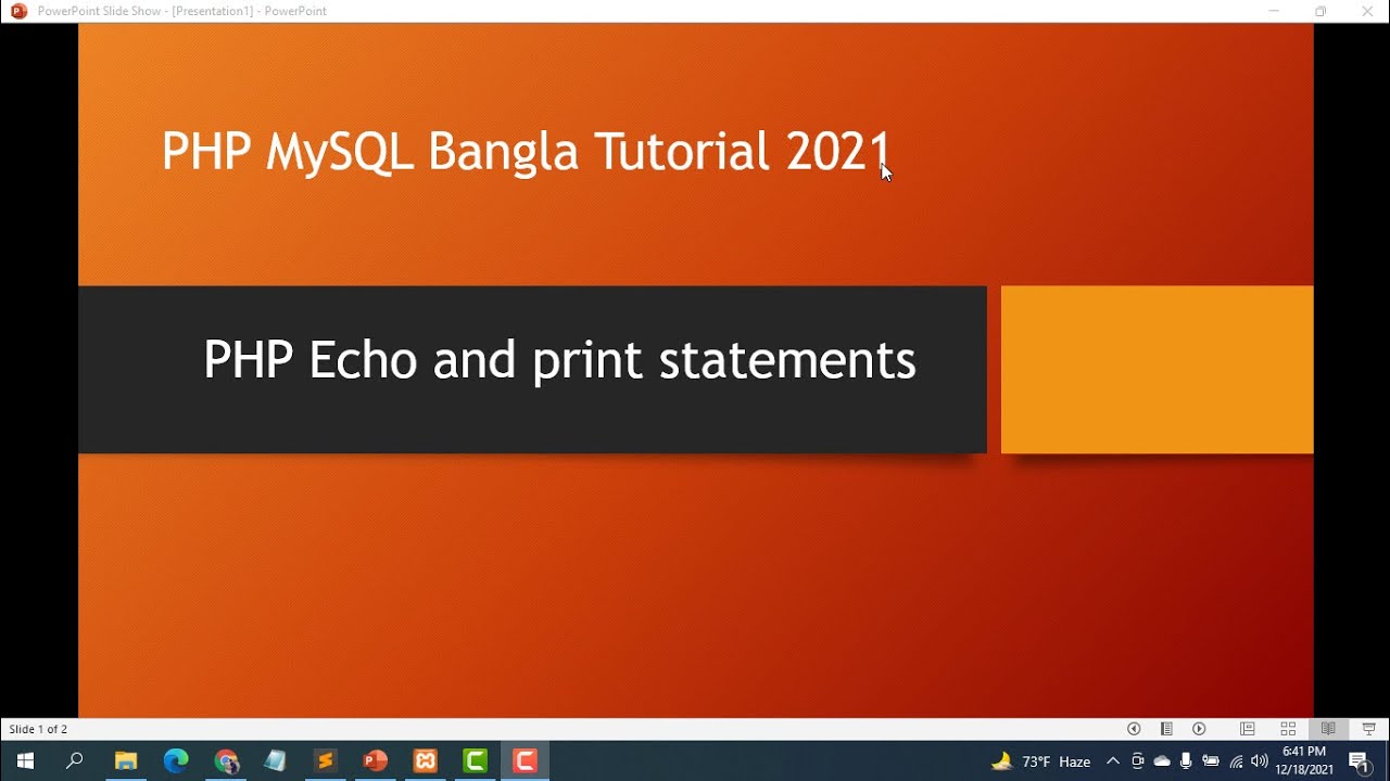 Print and  Echo statement in php bangla tutorial part 05