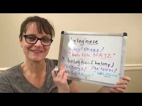 How to Pronounce Bolognese, Balogna and Baloney